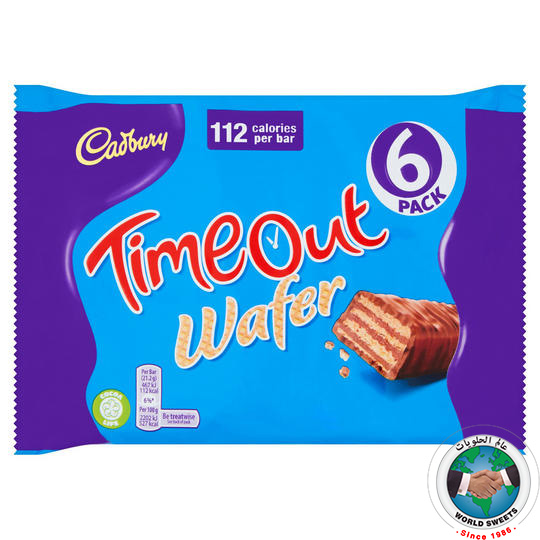 CADBURY CHOCOLATE TIMEOUT 6 PCS - World Sweets Central Marketing
