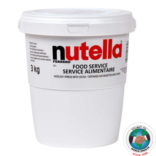 NUTELLA CHOCOLATE PASTE 3 KG - World Sweets Central Marketing