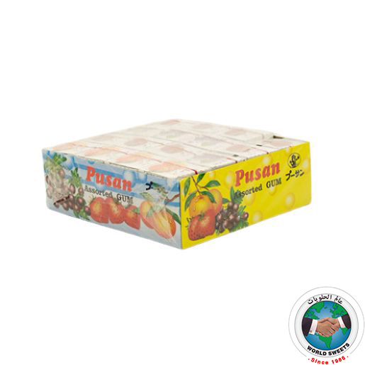 PUSAN ASSORTED GUM 48 PCS - World Sweets Central Marketing