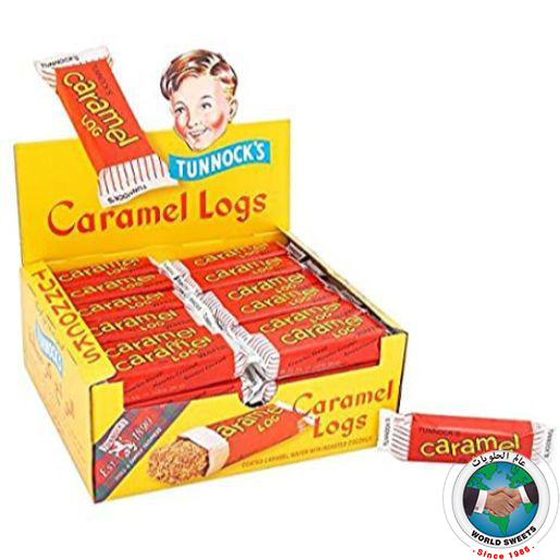 TUNNOCKS CARAMEL LOG 48 PCS 27 GM - World Sweets Central Marketing